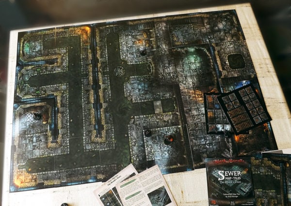 Sewer Map-Tiles – Black Scrolls Games