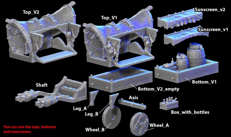 Merchant Wagon – Black Scrolls Games